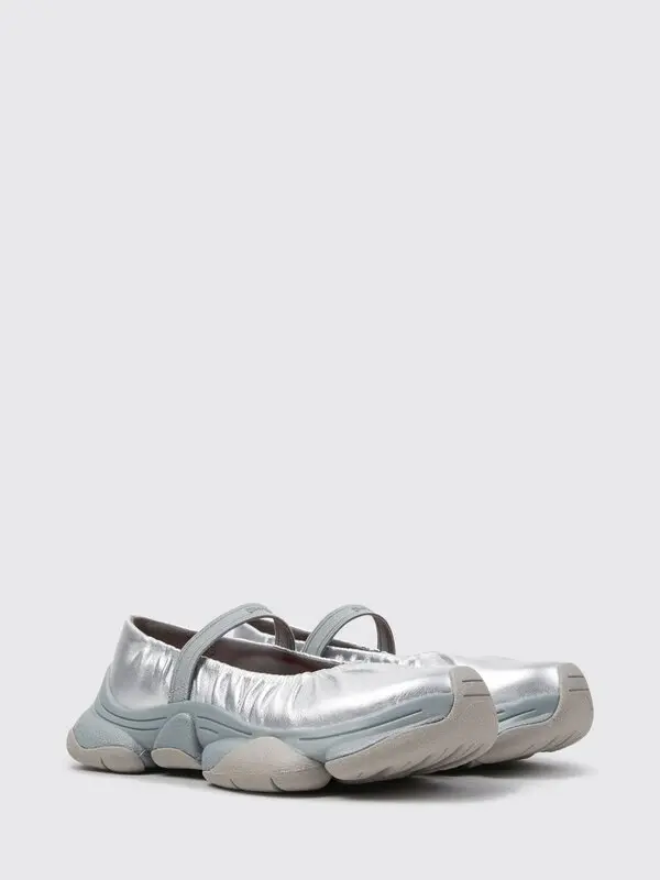 Camper Karst 2 Laminated Leather Mary Jane Sneakers With Vibram Sole