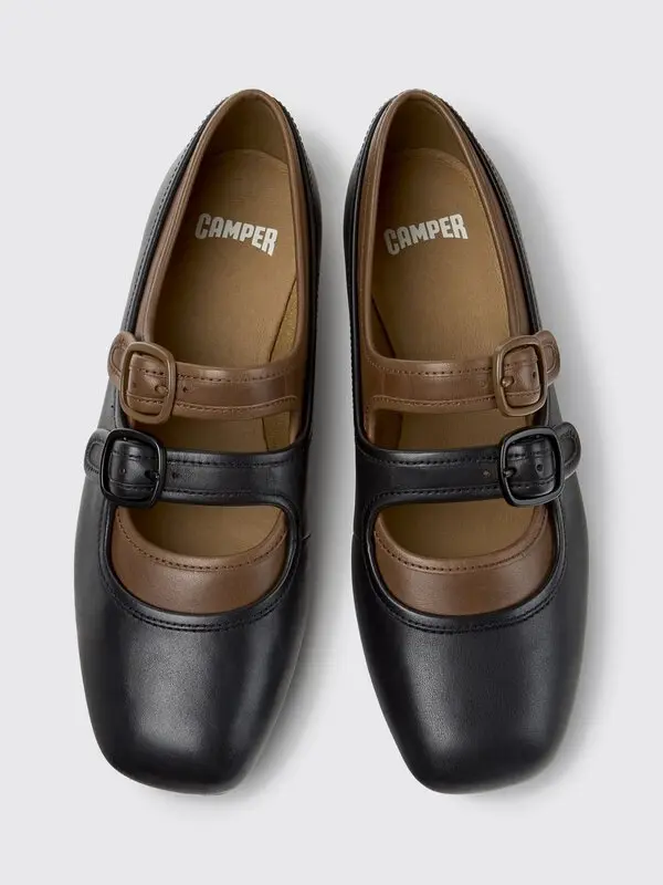 Camper Casi Myra Bi Mary Jane Flats With Double Strap