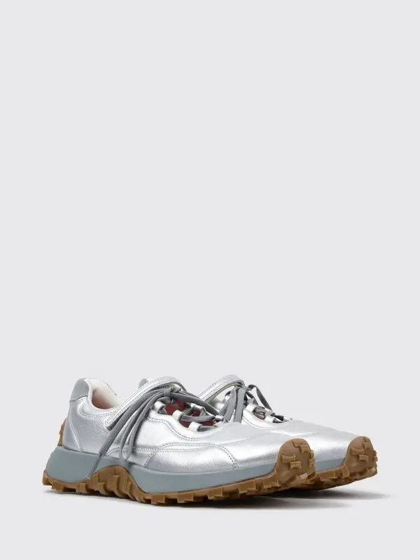 Camper Drift Trail Laminated Leather Low-top Sneakers With Velcro Strap