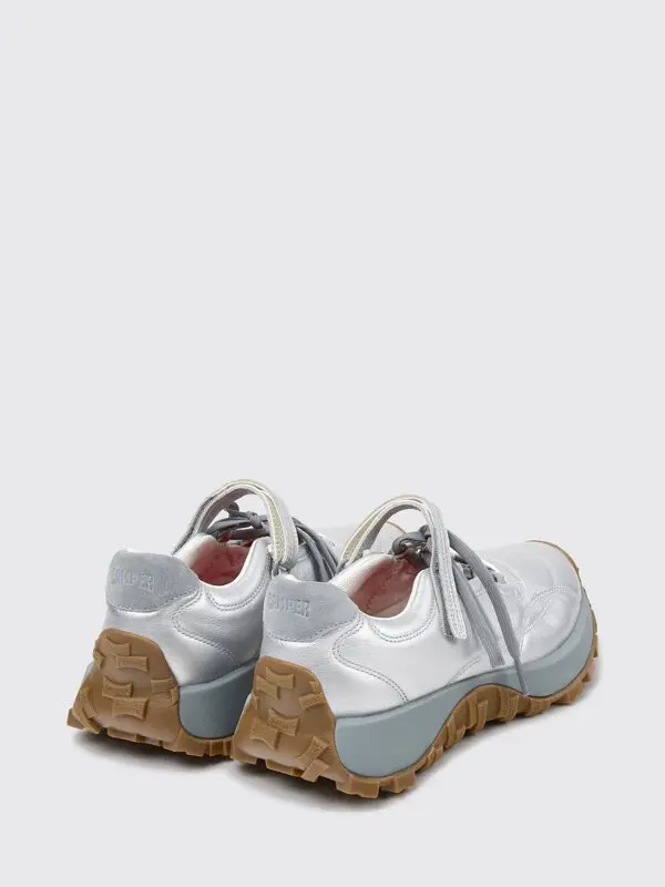Camper Drift Trail Laminated Leather Low-top Sneakers With Velcro Strap