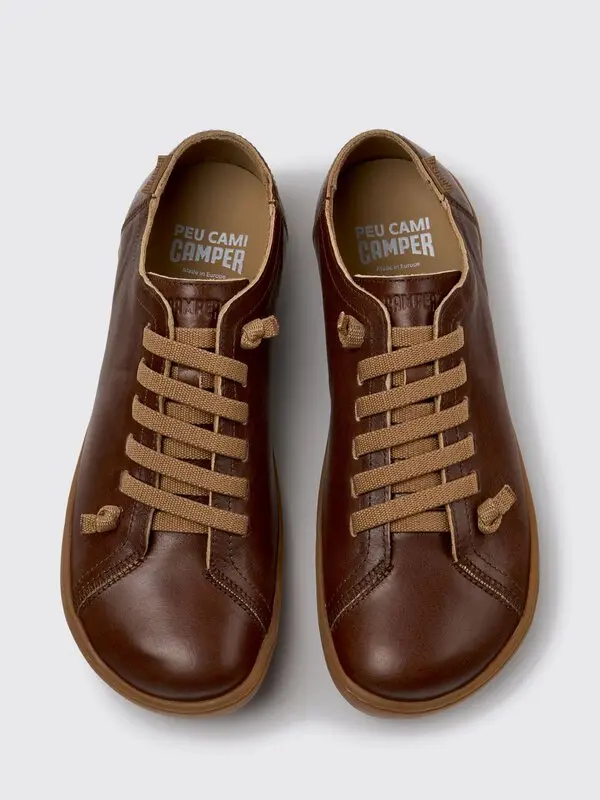 Camper Peu Calfskin Slip-on Sneakers With Elasticated Laces