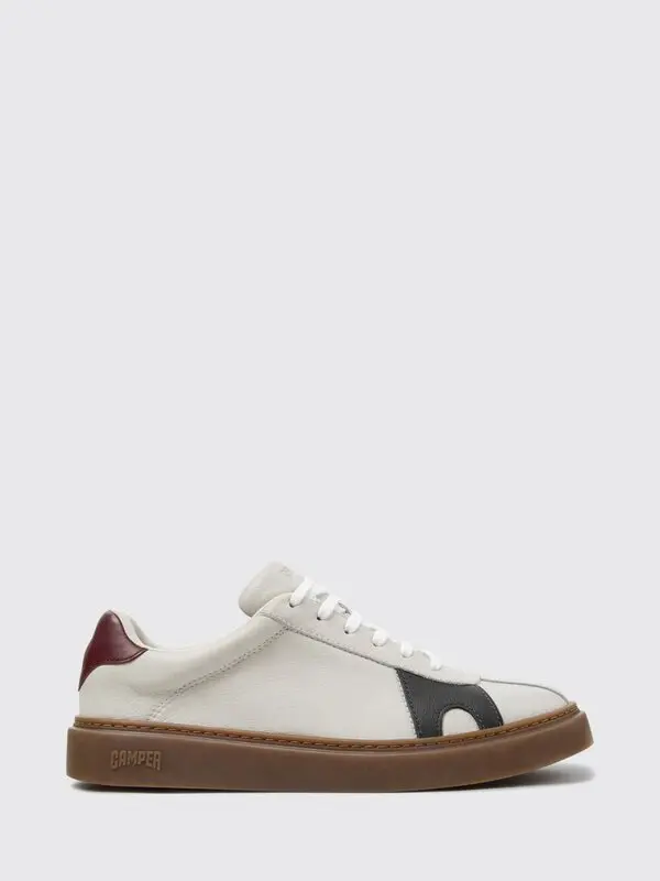 Camper Twins Calfskin Low-top Trainers With Contrast Logo