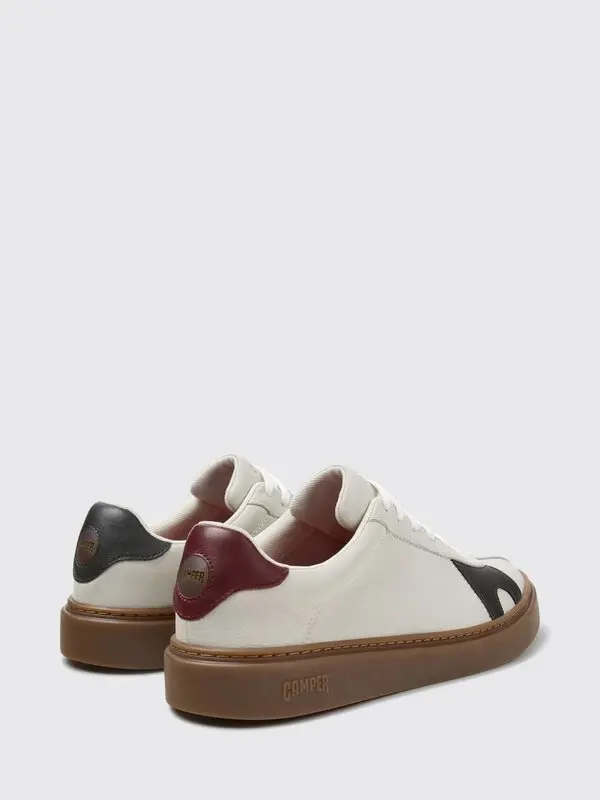 Camper Twins Calfskin Low-top Trainers With Contrast Logo