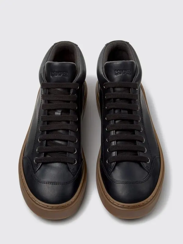 Camper Runner Twentyfive Mid-top Smooth Leather Trainers With Padded Ankle