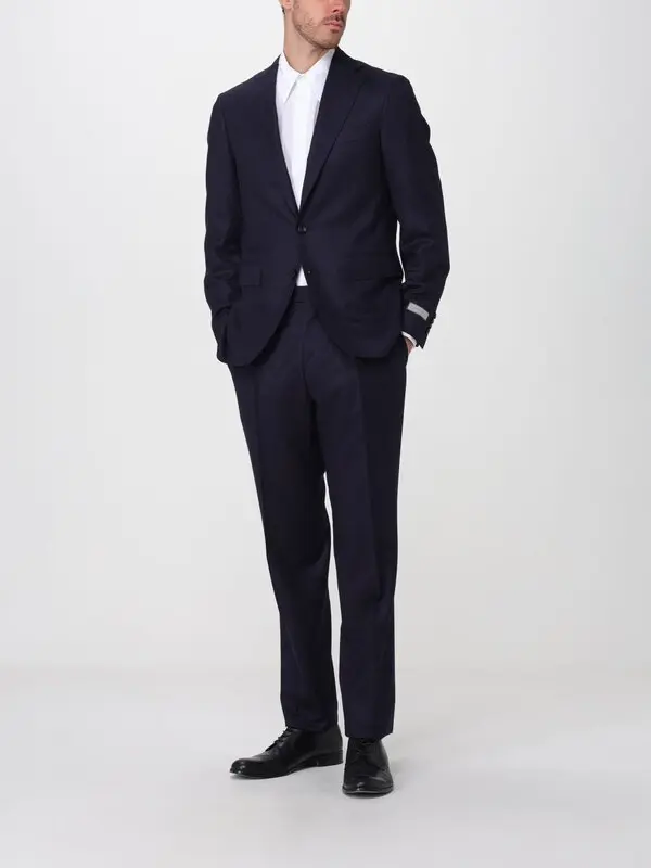 Canali Single-breasted Pinstripe Wool Suit