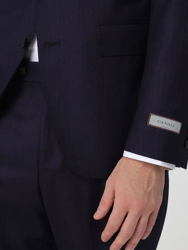 Canali Single-breasted Pinstripe Wool Suit