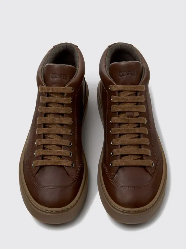 Camper Runner Twentyfive Mid-top Smooth Leather Trainers With Padded Ankle