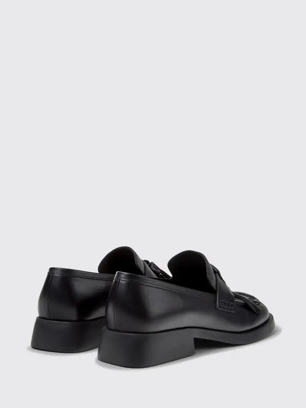 Camper Twins Smooth Leather Penny Loafers With Fringes And Xl Extralight® Sole
