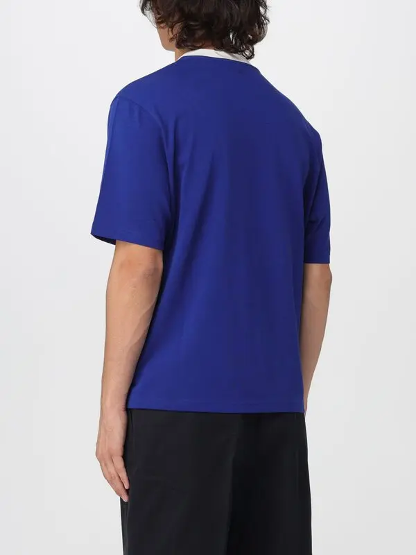 AMI Paris Cotton T-shirt With Slogan And Embroidered Logo