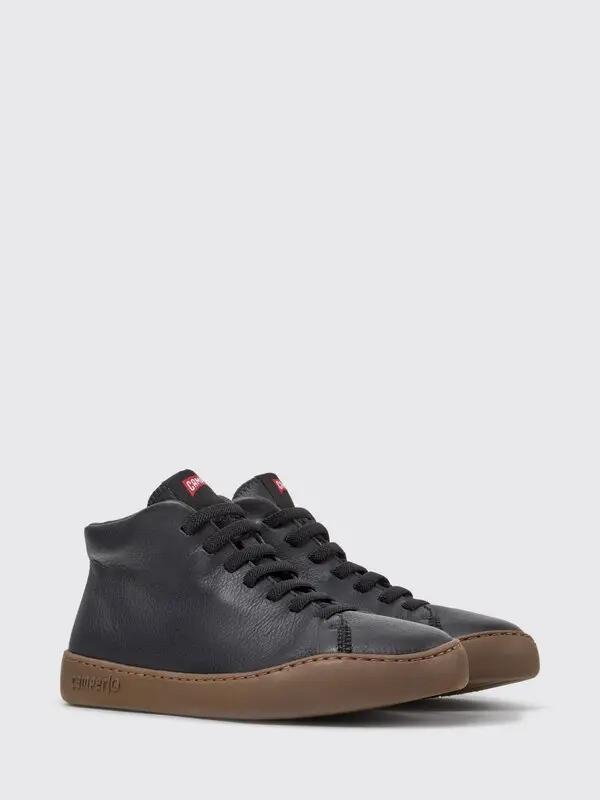 Camper Peu Touring High-top Sneakers In Calfskin Leather With A Slip-on Design