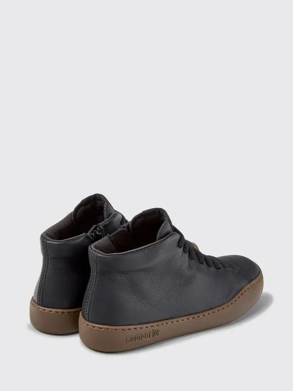 Camper Peu Touring High-top Sneakers In Calfskin Leather With A Slip-on Design