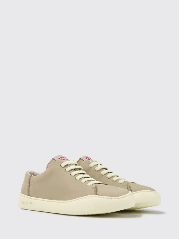 Camper Peu Touring Slip-on Sneakers In Calfskin Leather With Elastic Laces