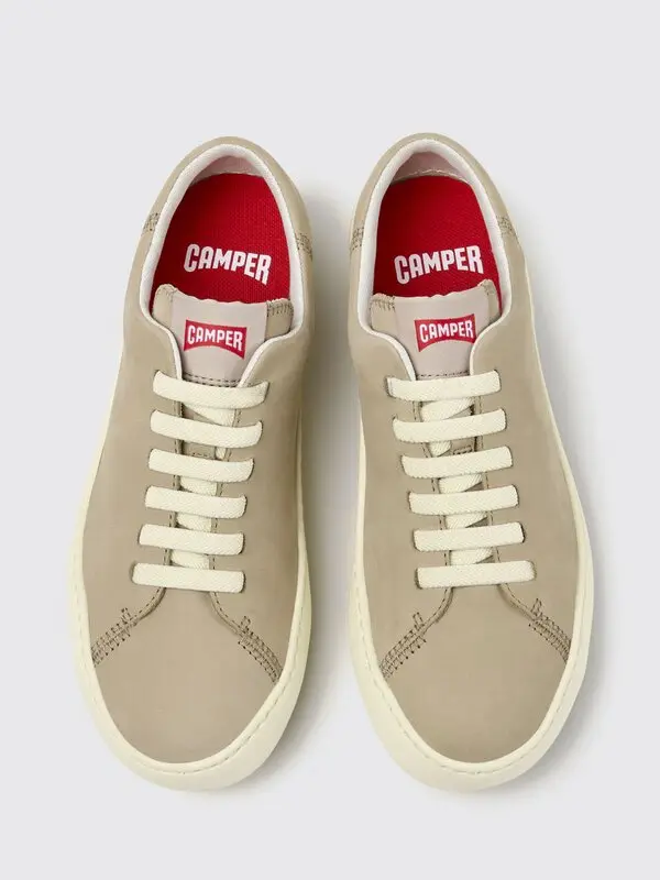 Camper Peu Touring Slip-on Sneakers In Calfskin Leather With Elastic Laces