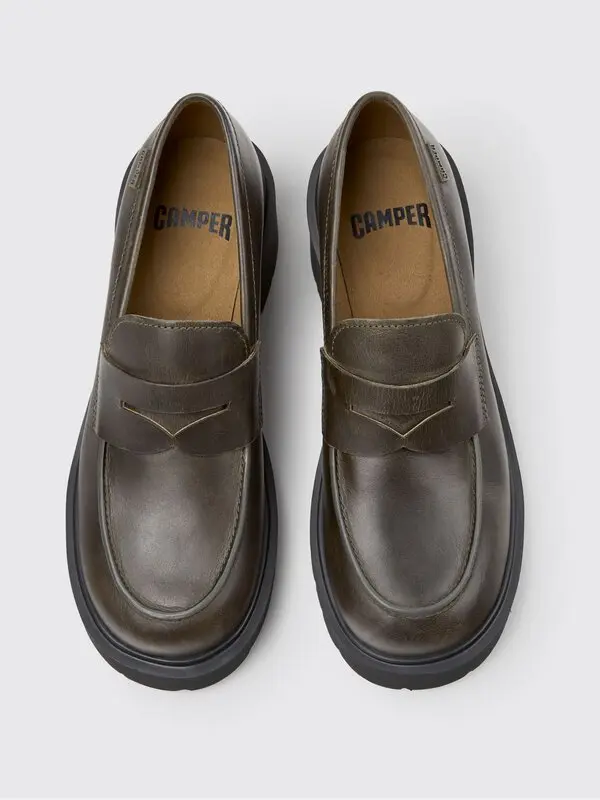 Camper Milah Penny Loafers In Smooth Calfskin With An Extralight® Platform Sole