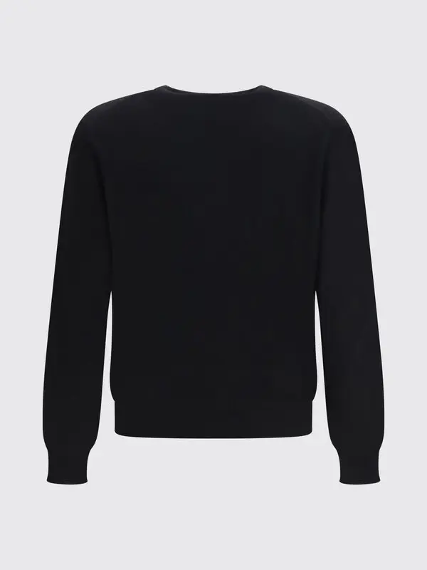 Versace Greca Pattern Cashmere Crewneck Jumper With Contrast Detail