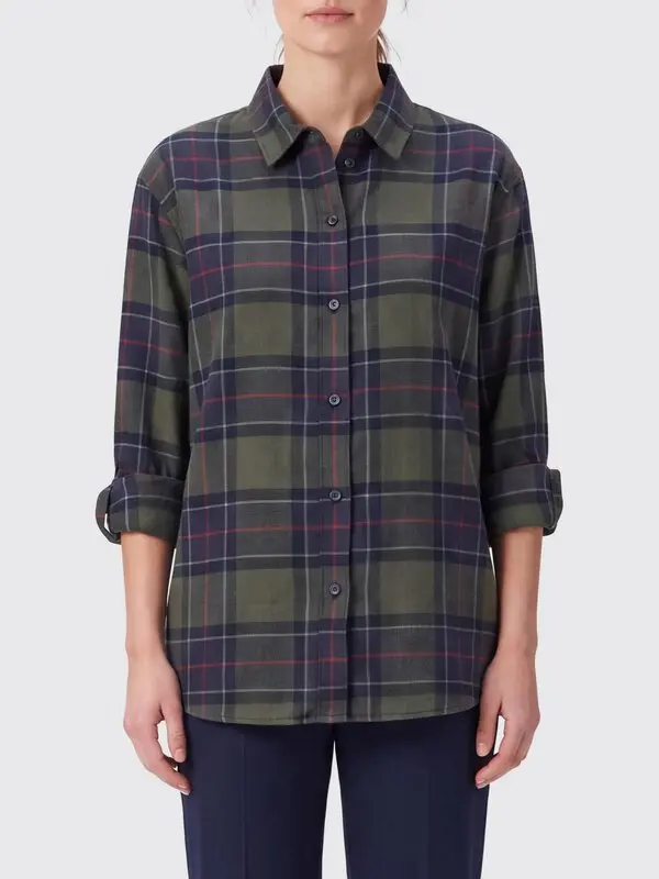 Barbour Relaxed Fit Long-sleeved Check Cotton Shirt - Grey