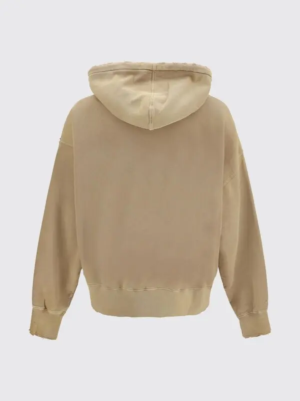 GOLDEN GOOSE Cotton Hoodie With Contrasting Embroidered Logo