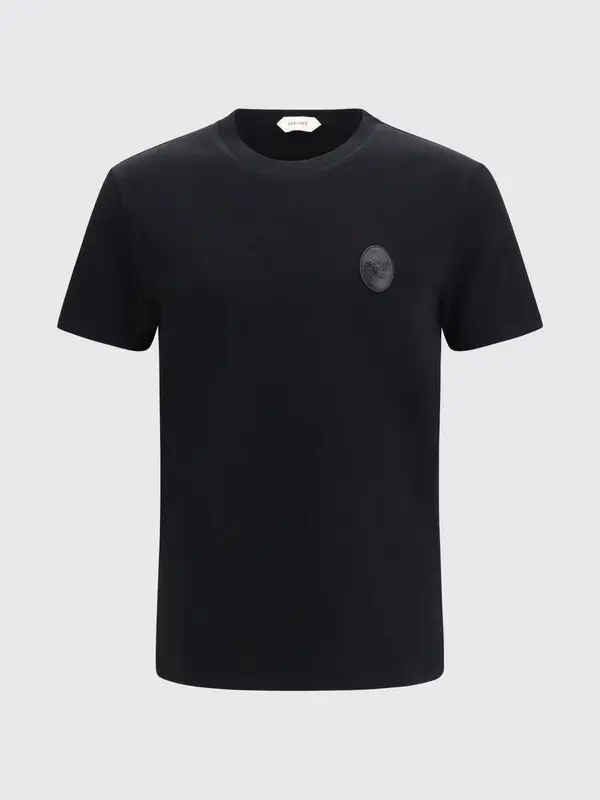 Versace Stretch-cotton T-shirt With Tone-on-tone Medusa Logo Patch