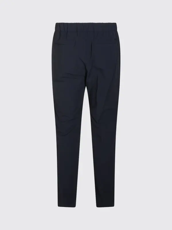 Herno Straight-leg Technical Fabric Trousers With Elasticated Drawstring Waist - Navy