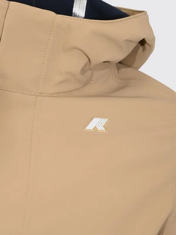 K-WAY Marlyn Technical Stretch Fabric Hooded Windbreaker Jacket - Blue