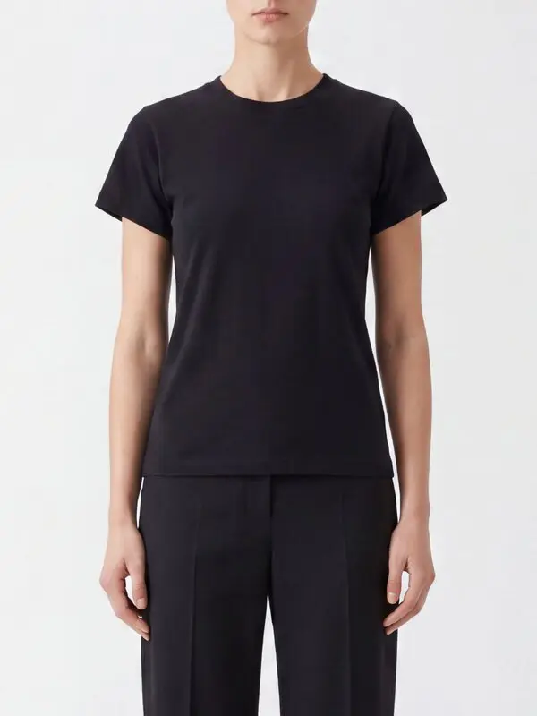 THE ROW Cotton Crewneck Short-sleeve T-shirt