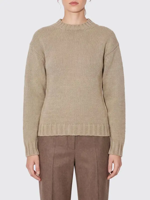 JIL SANDER Pure Cashmere Dropped Shoulder Crewneck Jumper