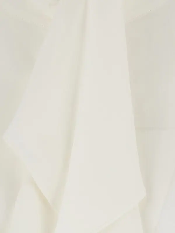 Max Mara Pure Silk Shirt With Pussy-bow Collar And Long Sleeves
