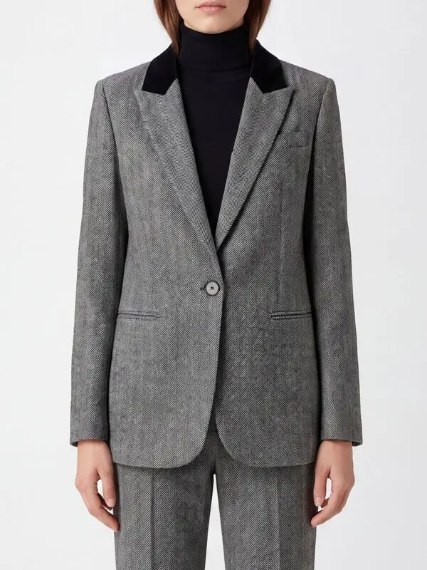 FORTE_FORTE Single Breasted Blazer - Black
