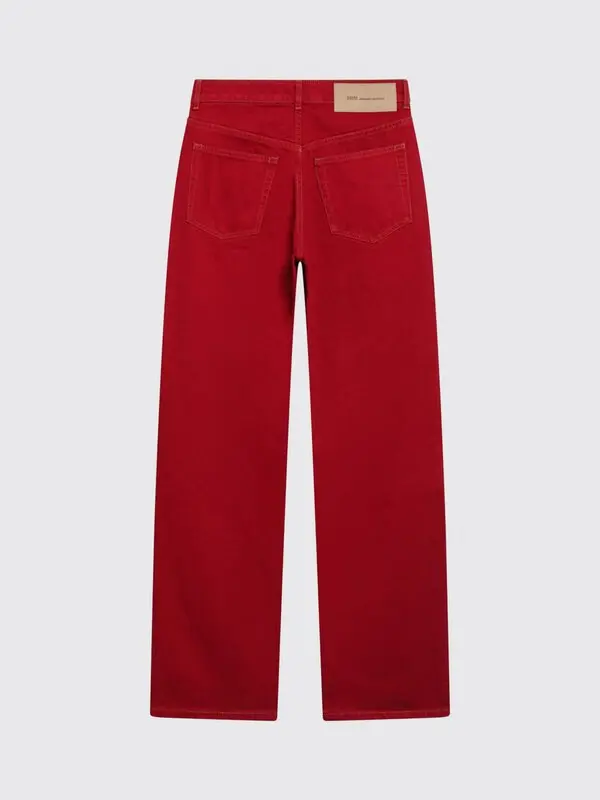 AMI Paris High-waisted Straight Jeans In Cotton Denim