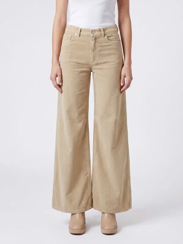 PT TORINO Wide Leg Pants - Beige