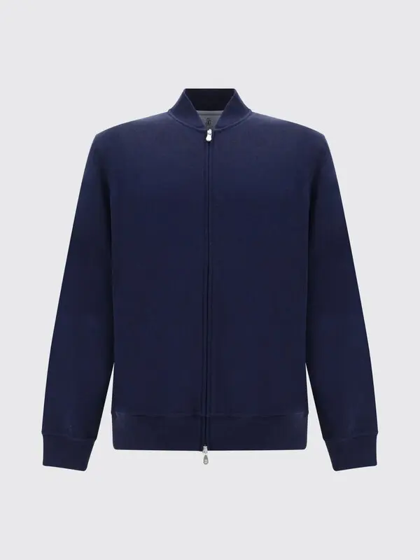 Brunello Cucinelli Silk And Cashmere Zip-up Cardigan With Bomber Collar