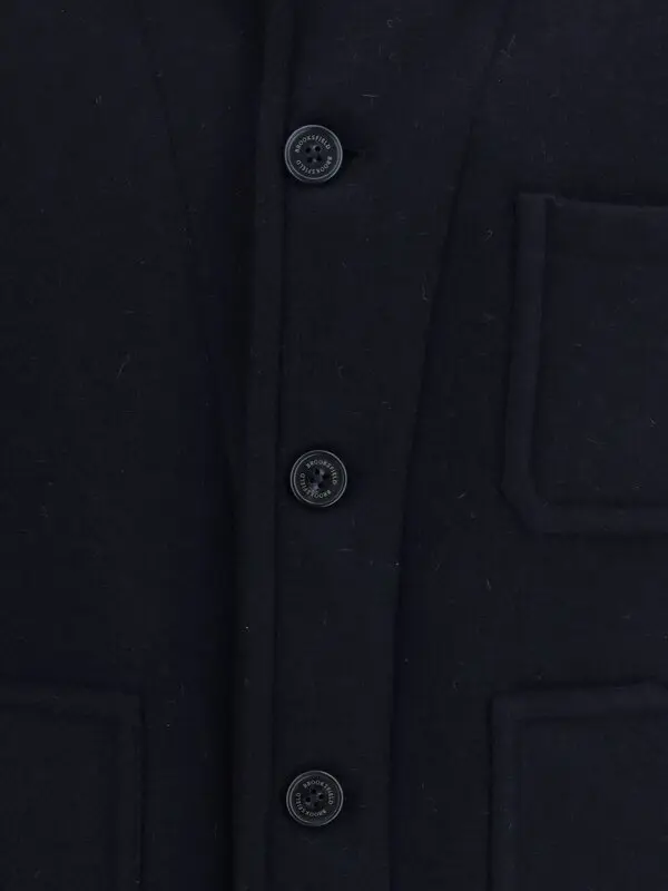 BROOKSFIELD Casual Wool Blend Shirt Jacket With Front Patch Pockets