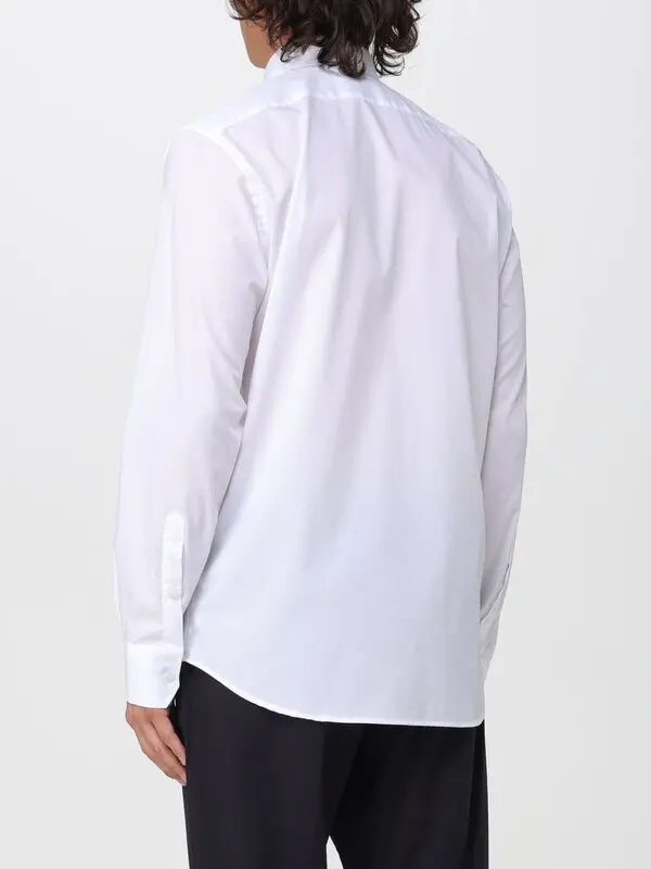 BROOKSFIELD French Collar Classic Shirt In Cotton Poplin - White