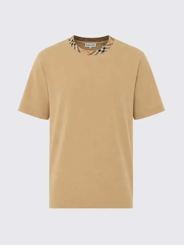 Burberry Pure Cotton Crew Neck T-shirt With Short Sleeves And Straight Hem