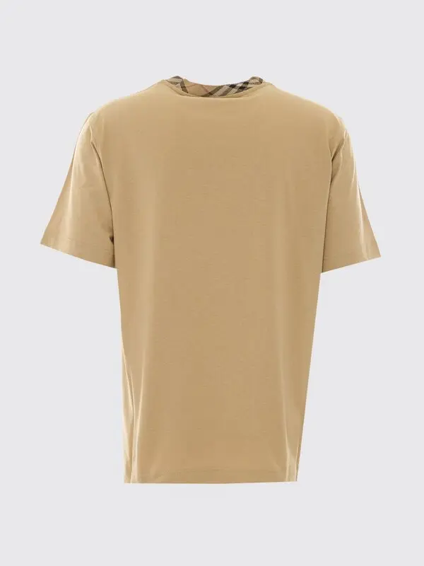 Burberry Pure Cotton Crew Neck T-shirt With Short Sleeves And Straight Hem