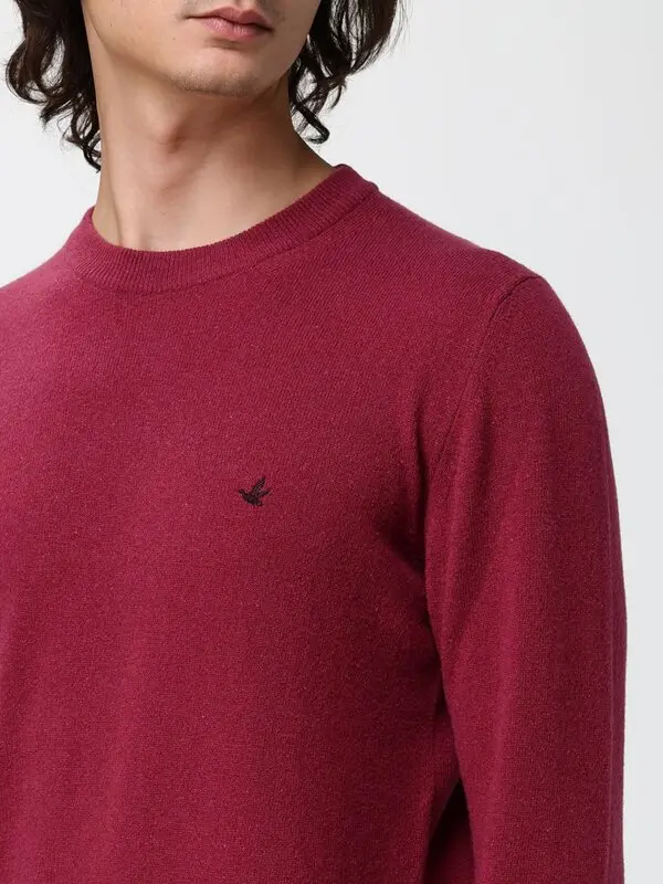 BROOKSFIELD Crew Neck Wool Jumper - Fuchsia