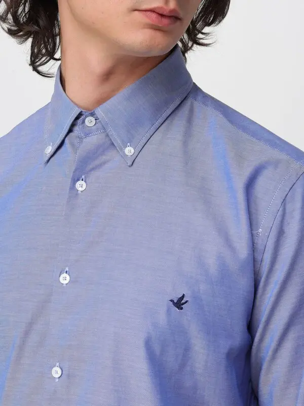 BROOKSFIELD Button-down Collar Casual Shirt In Oxford Cotton