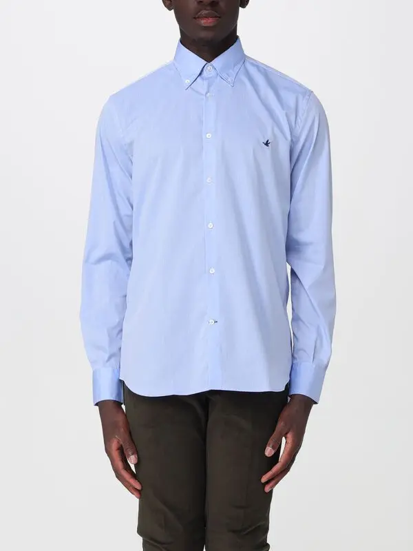 BROOKSFIELD Button-down Collar Casual Shirt In Cotton Poplin