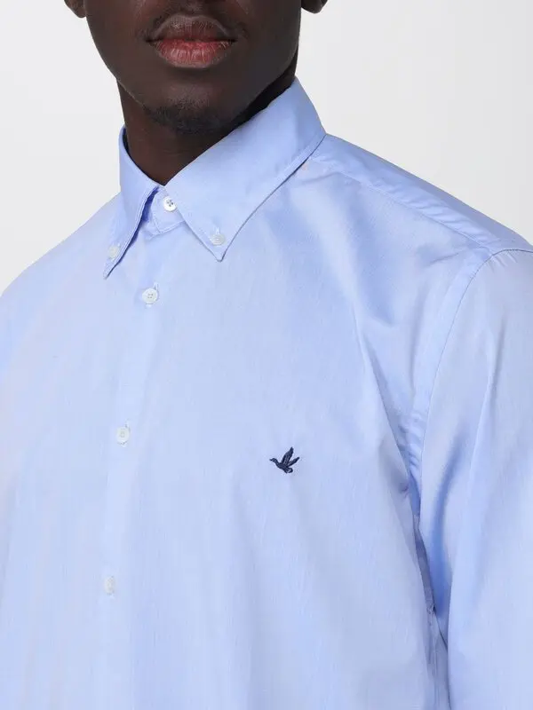 BROOKSFIELD Button-down Collar Casual Shirt In Cotton Poplin