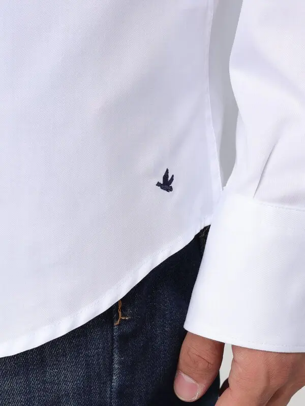 BROOKSFIELD Classic Cotton Poplin Shirt With French Collar - White