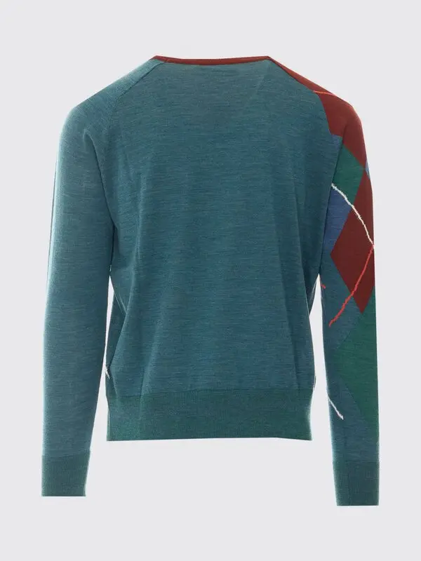 VIVIENNE WESTWOOD Argyle Wool And Cotton Crewneck Jumper - Multicolor