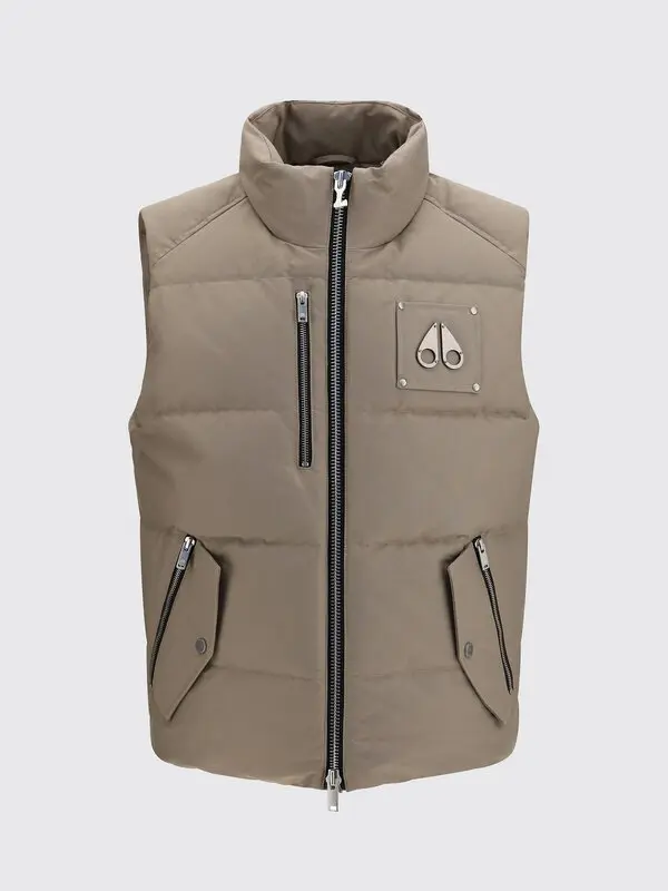 Moose Knuckles Padded High-neck Vest In Recycled Nylon