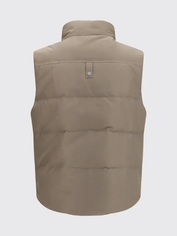 Moose Knuckles Padded High-neck Vest In Recycled Nylon