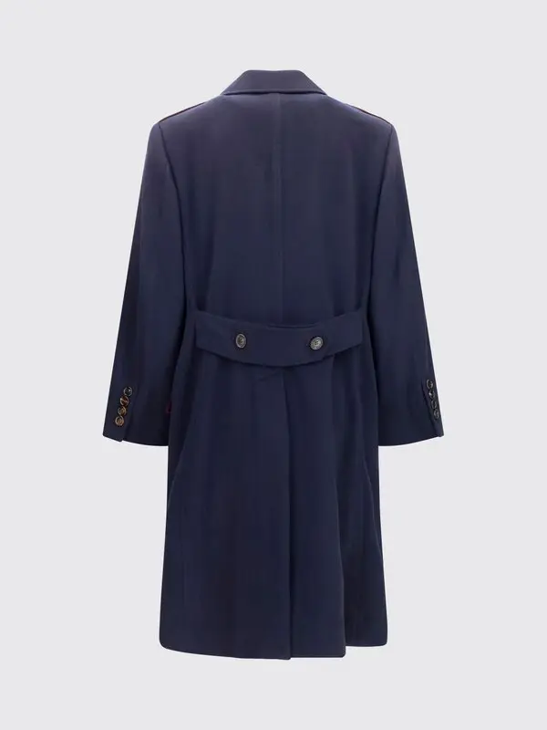 Brunello Cucinelli Knee-length Double-breasted Wool Coat With Lapels