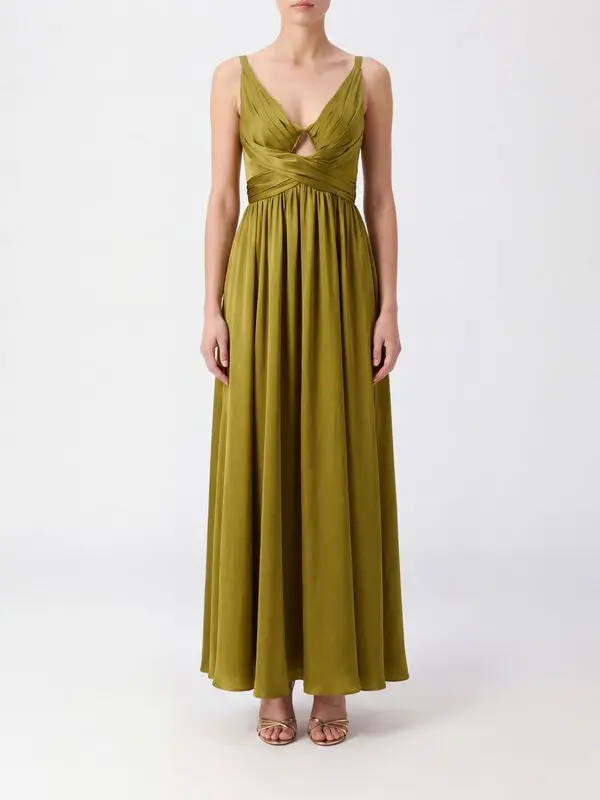 Zimmermann Off-the-shoulder Silk Midi Evening Dress - Green