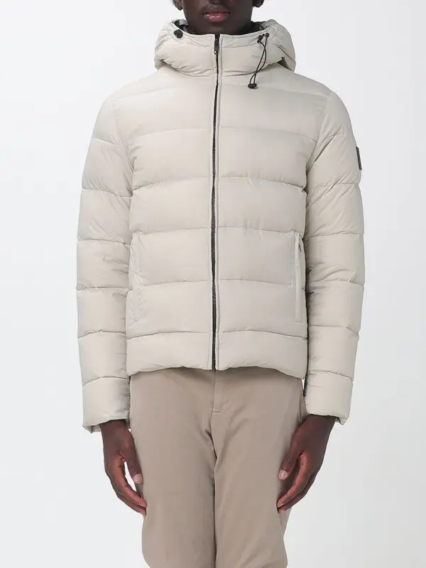FAY Quilted Hooded Puffer Jacket With Zip Closure - White