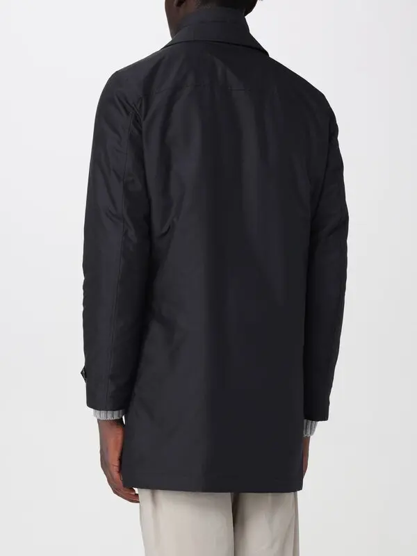 FAY Padded Waterproof Jacket In Polyester With Concealed Closure - Black