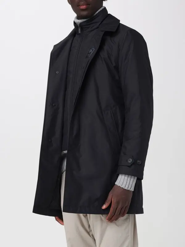 FAY Padded Waterproof Jacket In Polyester With Concealed Closure - Black