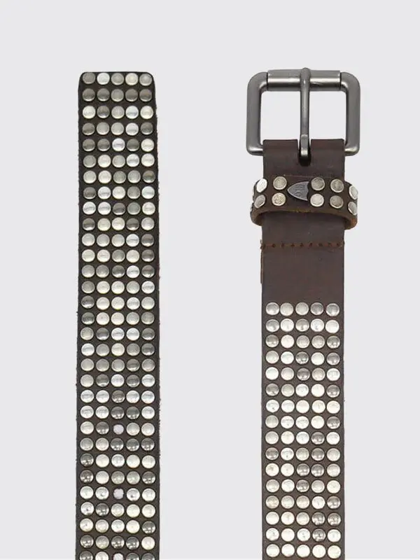 HTC LOS ANGELES Leather Belt - Brown