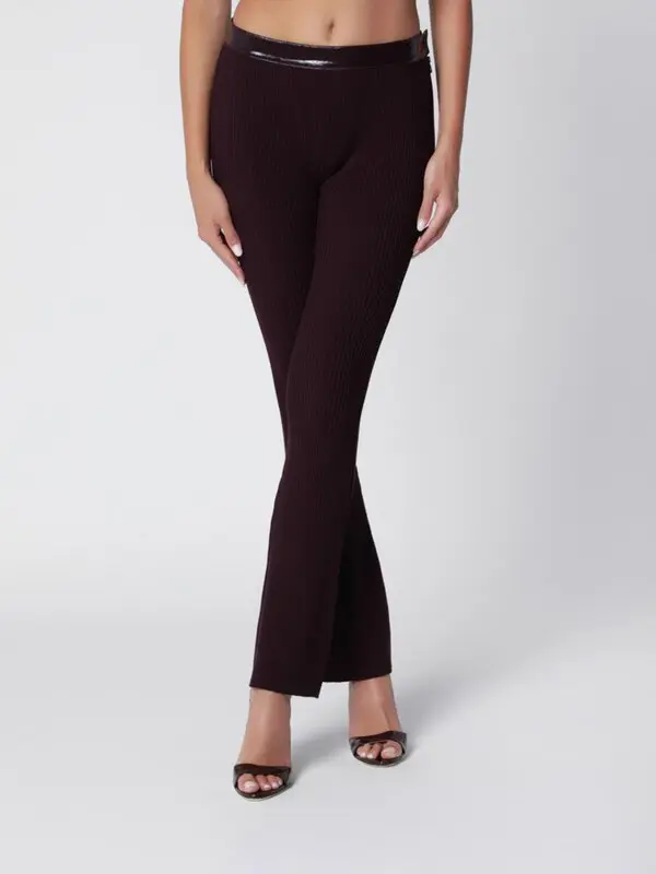 COURREGES Ribbed Trousers - Violet